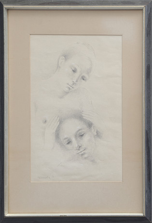 JARMILA HAKLOVÁ BULLA. DRAWING, pencil, signed, 1970s. Art - Drawings ...
