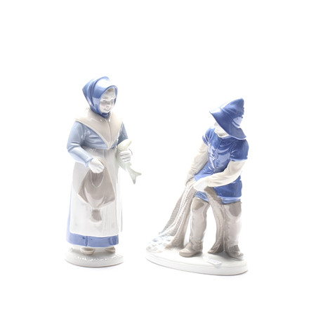 FIGURES, a pair, porcelain, Germany. Ceramics & Porcelain - European ...