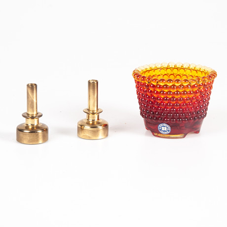 TYKO AXELSSON , HANS-AGNE JAKOBSSON. Ljuslykta (Pärlan) samt ljusstakar ...