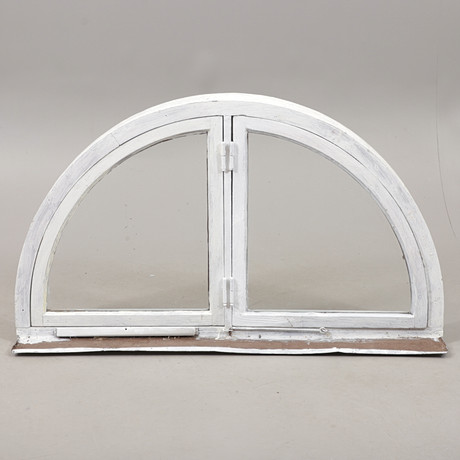 WINDOW ARCH WITH FRAME, crescent shape, 1900s. Miscellaneous ...