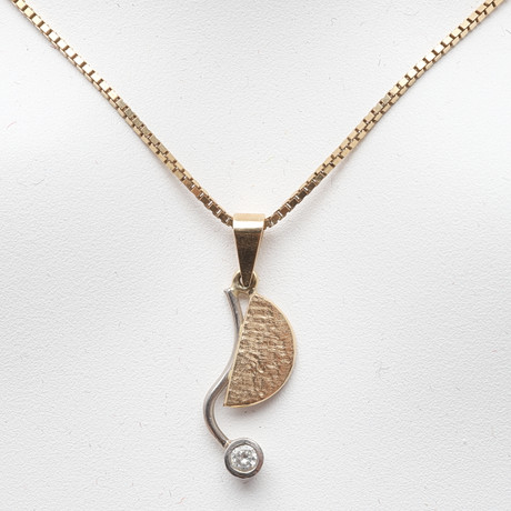 HÄNGE med kedja, 18k guld, Christer Fremberg, Karlshamn. Smycken ...