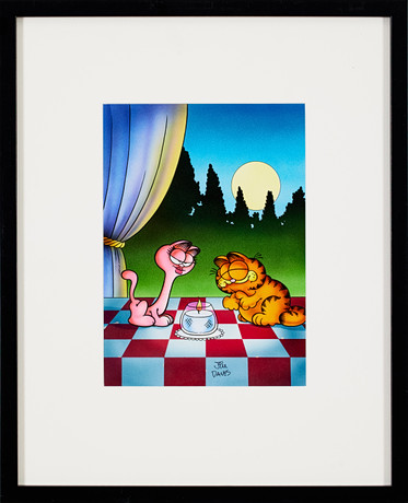 JIM DAVIS STUDIO, Garfield och Arlene på date, troligen 1980/90-tal ...