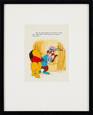 WALT DISNEY STUDIOS. Pooh's New Clothes, 1986, Winnie the Pooh and Sly ...