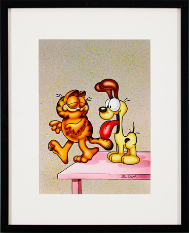JIM DAVIS STUDIOS, Garfield and Odie, probably 1980s/90s. Art ...