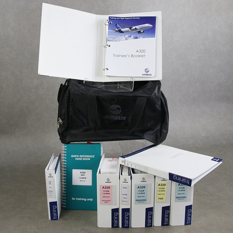 A 9-piece Airbus A320 training material, 21st century. Miscellaneous ...