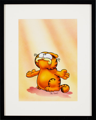 JIM DAVIS STUDIO, Garfield questions higher powers, probably 1980s/90s ...