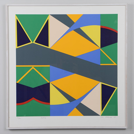 ANN MAKANDER. "Spegling", serigrafi, signerad samt numrerad 141/160 ...