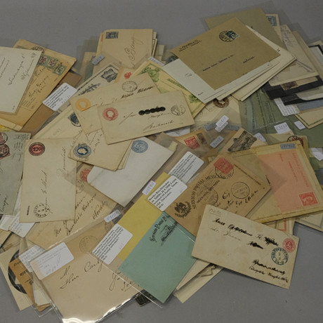 A Collection OF OLD LETTERS, POSTCARDS, ETC. Coins, Medals & Stamps ...