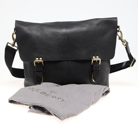 MULBERRY, bag 'Barnaby' in black leather. Vintage & Designer Fashion ...