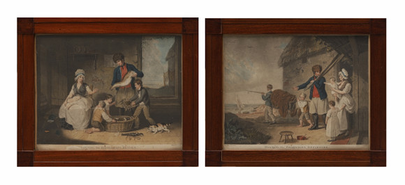 WILLIAM WARD. MEZZOTINTERS, a pair, after Richard Corbould, London 1799 ...