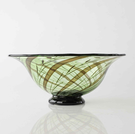 BOWL, glass, Graal, Eva Englund, Orrefors, signed. Glass - Art glass ...