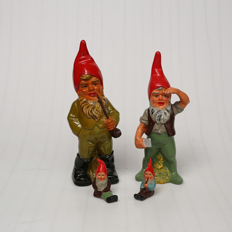 TOMTAR, keramik, bla Heissner, 4 stycken. Keramik & Porslin ...