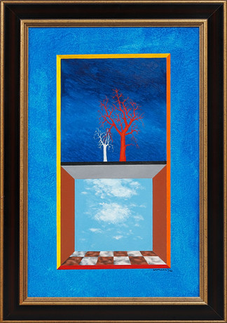 GÖRAN GIMDAL. "Fantasy world" oil on canvas, signed and dated 76. Art ...