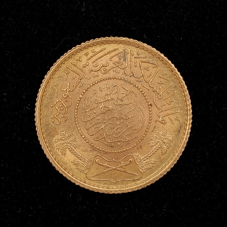 GOLD COIN, 1 guinea, Saudi Arabia, 1951. Coins, Medals & Stamps - Coins ...