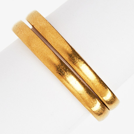 VIGSELRINGAR, 2 st, 23K guld. Smycken & Ädelstenar - Ringar - Auctionet