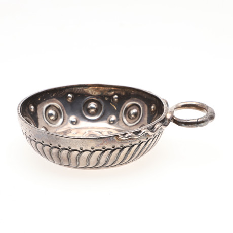 AN EARLY 20TH CENTURY SILVER WINE TASTER. Miscellaneous - Miscellaneous ...