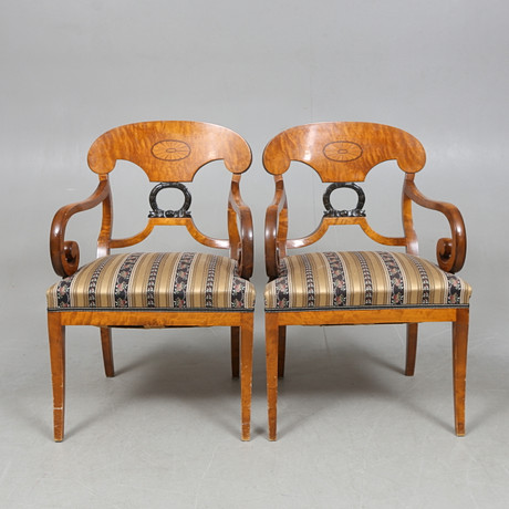 ARMCHAIRS, Karl Johan-style, 1900s. Furniture - Armchairs & Chairs ...