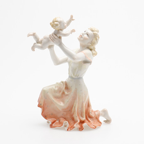 FIGURE, K. TUTTER, HUTSCHENREUTHER, GERMANY. Ceramics & Porcelain ...