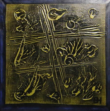 ERIC HANSEN. "Havets gröna romantik". Akryl, signerad EH. Konst ...