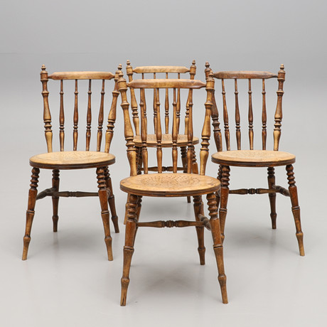 STOLAR, 4 st, sannolikt Wernamo Stol- och Möbelfabrik, Värnamo tidigt ...