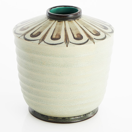 EWALD DAHLSKOG. Vase/table lamp base, Bobergs Fajansfabrik (Bo Fajans ...