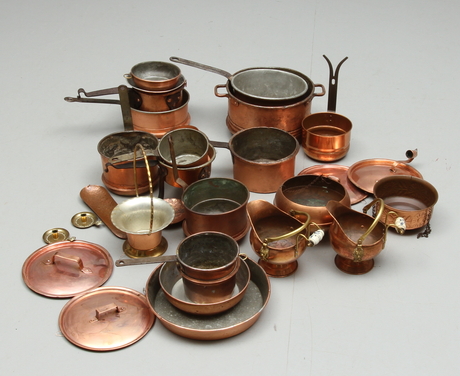 A Collection COPPER, 1800s / 1900s. Silver & Metals - Pewter, Brass ...