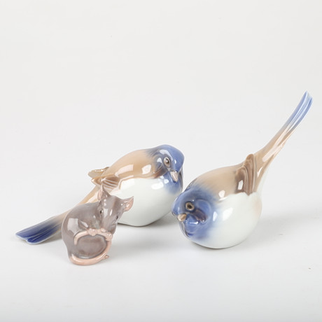 FIGURINER, 3 stycken, porslin, Bing & Gröndahl. Keramik & Porslin ...