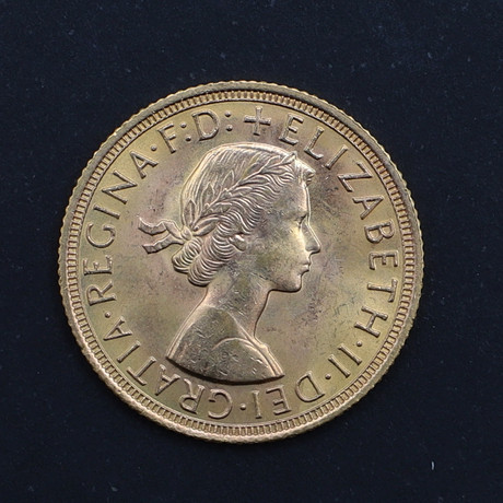 AN ELIZABETH II SOVEREIGN, 1962. Coins, Medals & Stamps - Coins - Auctionet