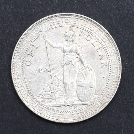 AN EDWARD VII HONG KONG TRADE DOLLAR, 1908. Coins, Medals & Stamps ...