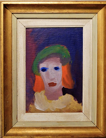 IVAN JOERN. olja på papp. Konst - Måleri - Auctionet