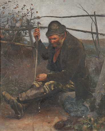 EDWARD WILLIAM STOTT, ARA (1859-1918). Attributed to. A COUNTRYMAN ...