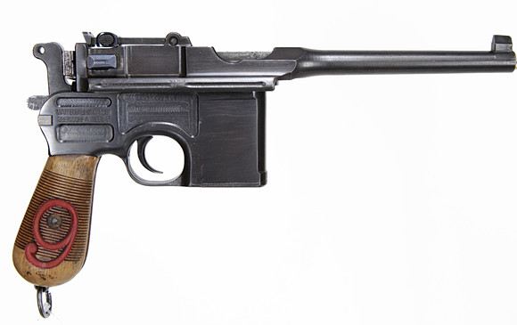 PISTOL, German, Semi-automatic, make Mauser Oberndorf, model C96 Red 9 ...