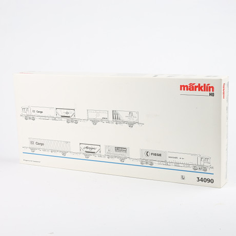 MÄRKLIN 34090 Train set with diesel locomotive and freight cars ...