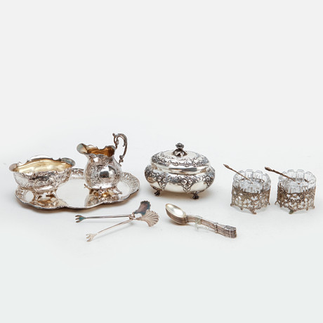 SILVER OBJECTS, 15 pieces, weight approx. 530 grams. Silver & Metals ...