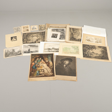 A FOLIO OF `OLD MASTER` PRINTS. Art - Engravings & Prints - Auctionet