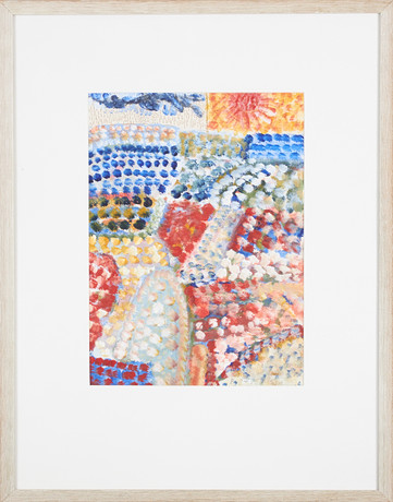 KARL KAAGE, color composition, oil painting, signed and dated Kaage 8.8 ...