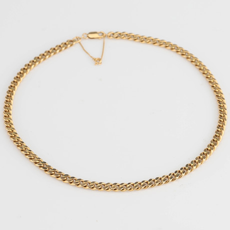 HALSKEDJA, 18K guld, pansar, Italien. Smycken & Ädelstenar - Collier ...