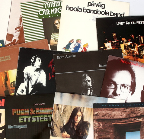 LP-SKIVOR, 25 st, svensk progg, rock. 1970/80-tal. Övrigt - Övrigt ...