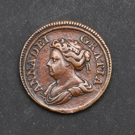 A QUEEN ANNE PATTERN FARTHING, 1714. Coins, Medals & Stamps - Coins ...