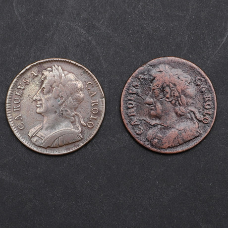 A CHARLES II COPPER HALFPENNY, 1673. Coins, Medals & Stamps - Coins ...