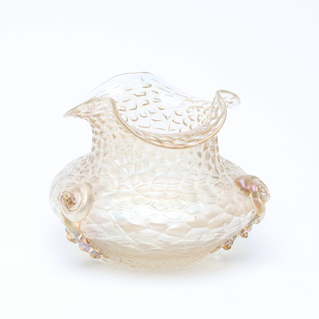 VAS, wohl Wilhelm Kralik, Serie „Martele“, Jugendstil, irisierte Glasmasse, Anfang 1900 ...