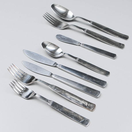 GENSE, bestick, "Ranka", Sven Arne Gillgren (46 delar). Silver & Metall ...