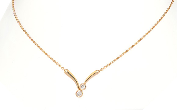 BRILLANT- COLLIER. 585 gult guld. Smycken & Ädelstenar - Collier ...