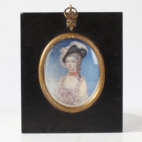 CIRCLE OF RICHARD COSWAY (1742-1821) MARIA GUNNING (WHO LATER BECAME ...