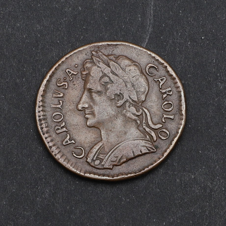 A CHARLES II COPPER FARTHING, 1674. Coins, Medals & Stamps - Coins ...