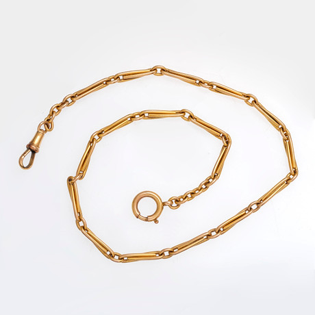 Leontina i guld, från 1800-talet. Smycken & Ädelstenar - Collier ...