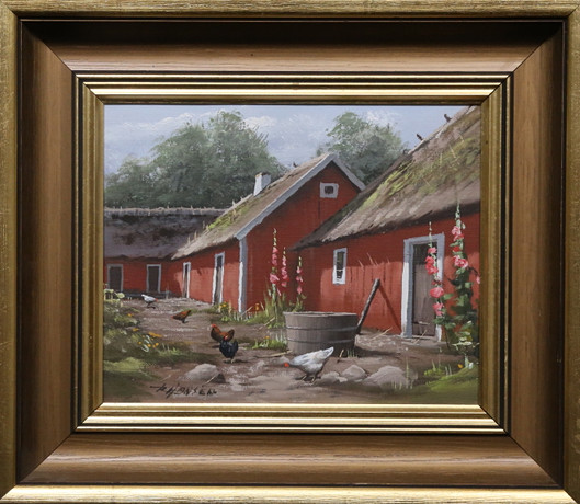 ROALD HANSEN. Olja på duk, signerad R. Hansen. Konst - Måleri - Auctionet