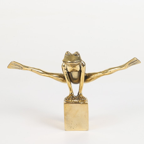 SKULPTUR, "Look at my legs", förgylld brons. Konst - Skulptur - Auctionet