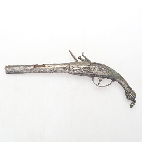 FLINT LOCK PISTOL, ORIENTAL, REPLICA. Weapons & Militaria - Guns ...