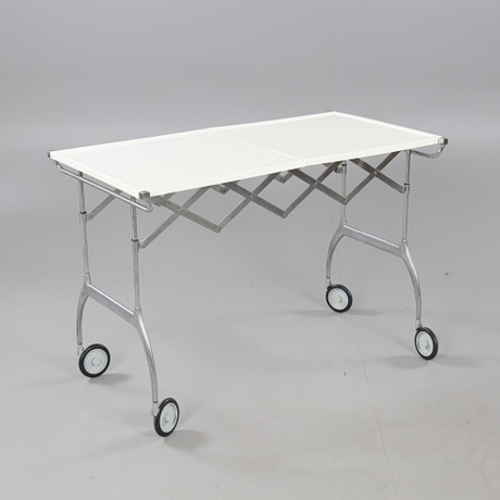 ANTONIO CITTERIO. Kartell, "Battista" serveringsvagn/fällbord, metall ...